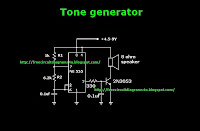 FREE CIRCUIT DIAGRAMS 4U: Simple Tone generator Circuit