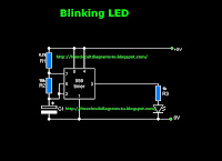 FREE CIRCUIT DIAGRAMS 4U: Blinking LED Circuit Diagram