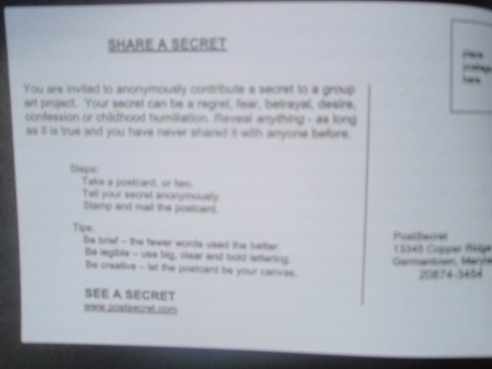 fromUKtoUSwithlove: POSTSECRET August 6, 2010