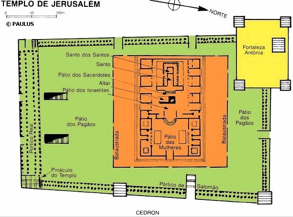 História E Bíblia Mapa Templo De Jerusalém
