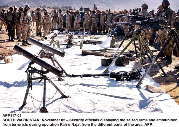 weapons found in waziristan are indian made LATEST PICTURES | Pakistan ...