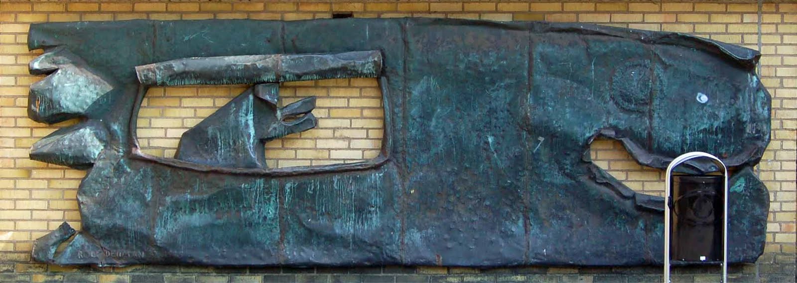 Göteborg - Öffentliche Kunst: Jonas i valfiskens buk an der ...