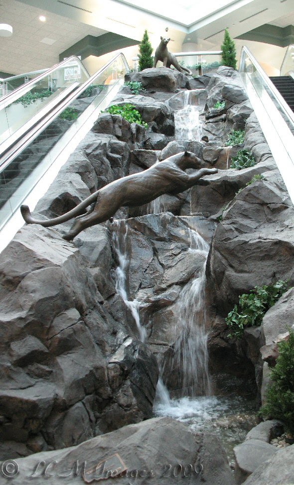 Pictures of Spokane: 2 Pictures of the Waterfall at the STA Plaza