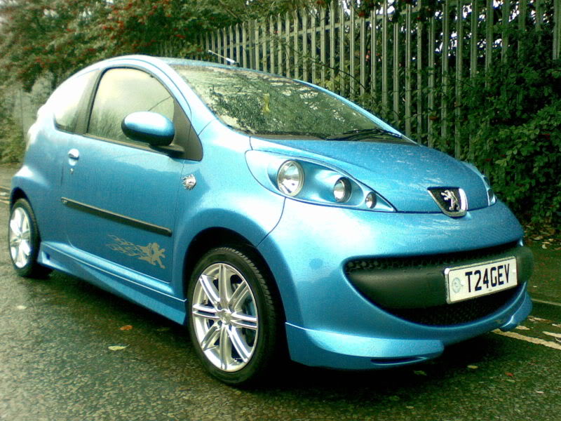 The CityBug: Blue Modified Peugeot 107