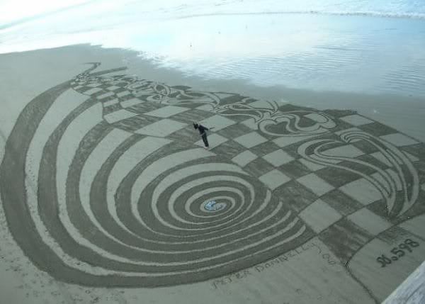 Amaze Pics & Vids: Giant Sea Sand Art Canvases - Amazing Photos...