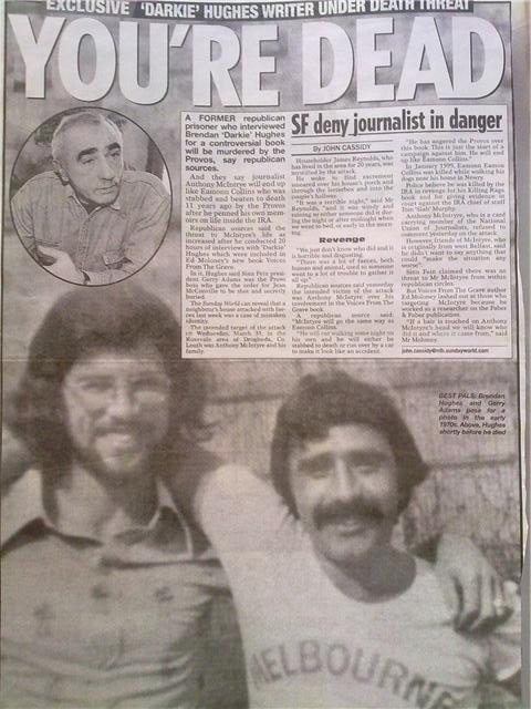 Kateys Diary: Journalist Anthony McIntyre has death threat says Sunday ...