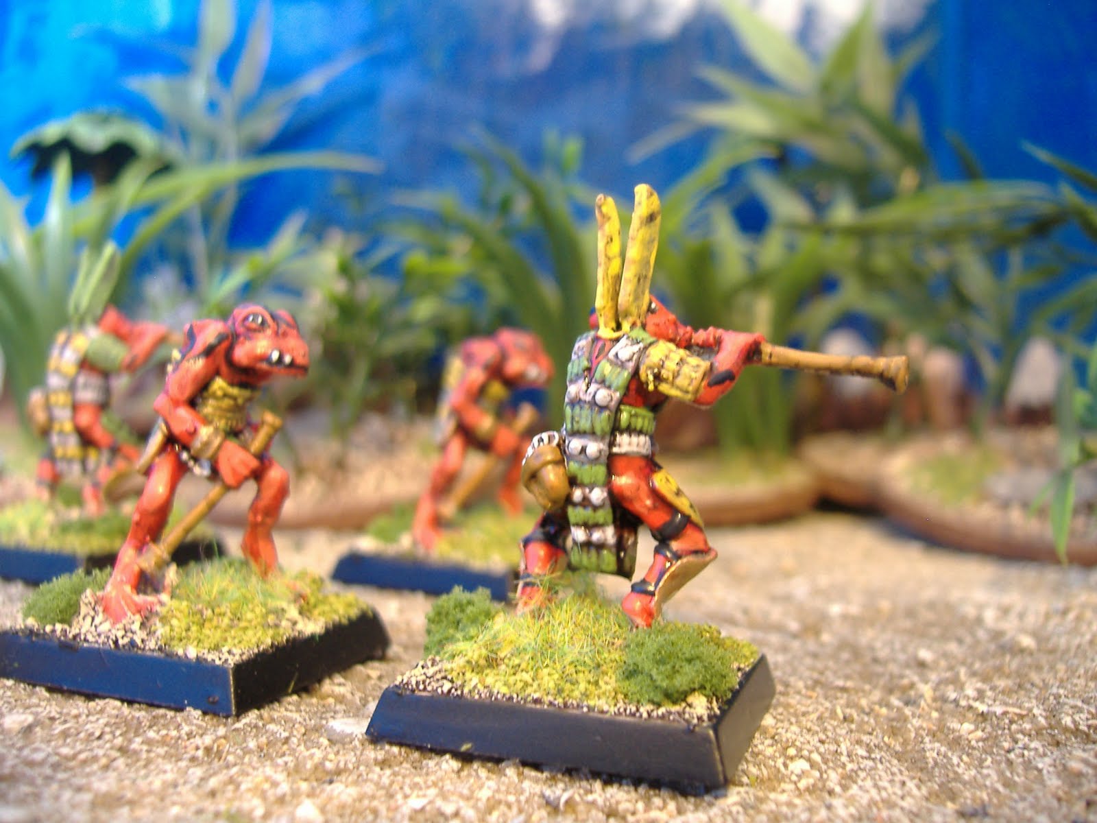 Jon's wargames minis: Warrior frogs - first unit