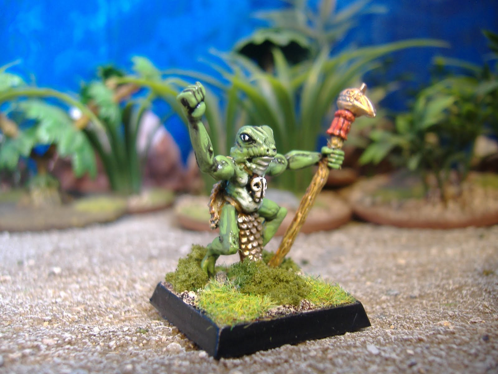 Jon's wargames minis: Warrior frogs - first unit