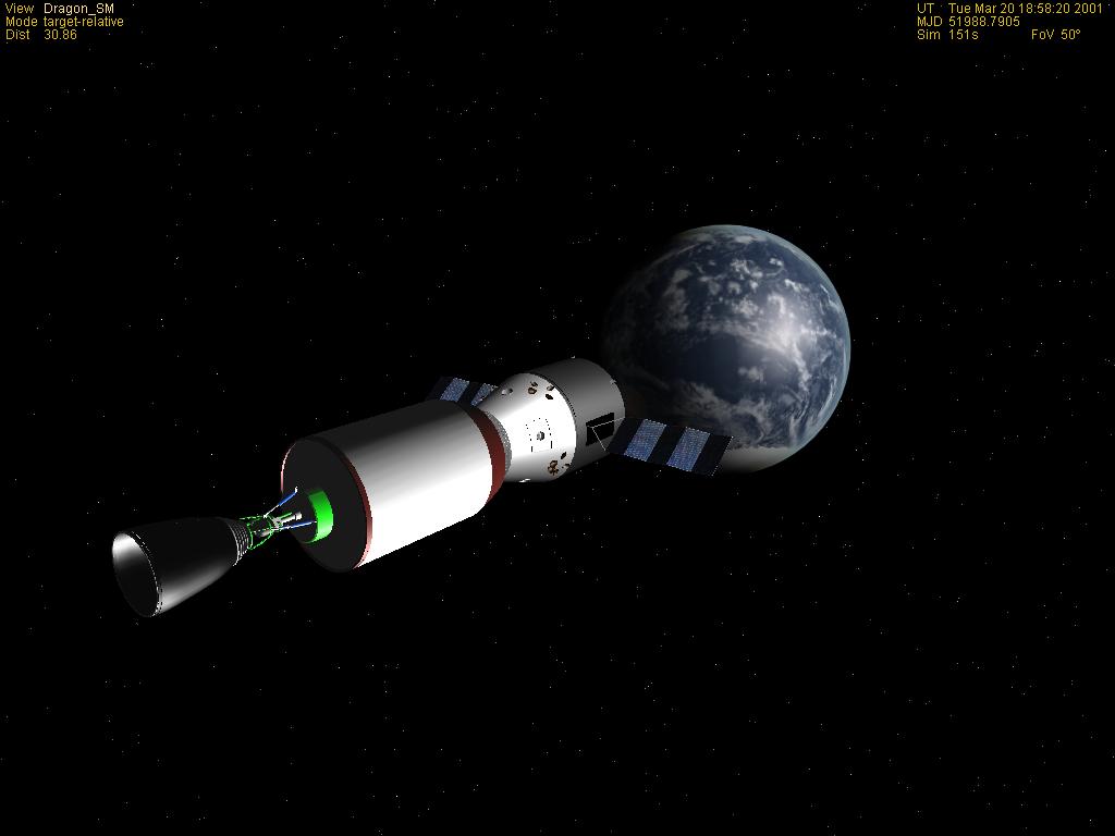 JacksMars: A Space X Dragon Capsule For Deep Space Missions Includingf Mars
