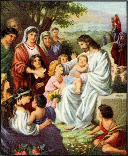 Jesus Christ with Children to teach and play free download pictures and ...