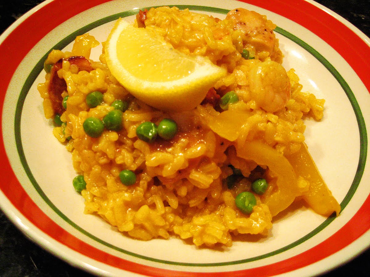 Semolina Pilchard: Paella-inspired