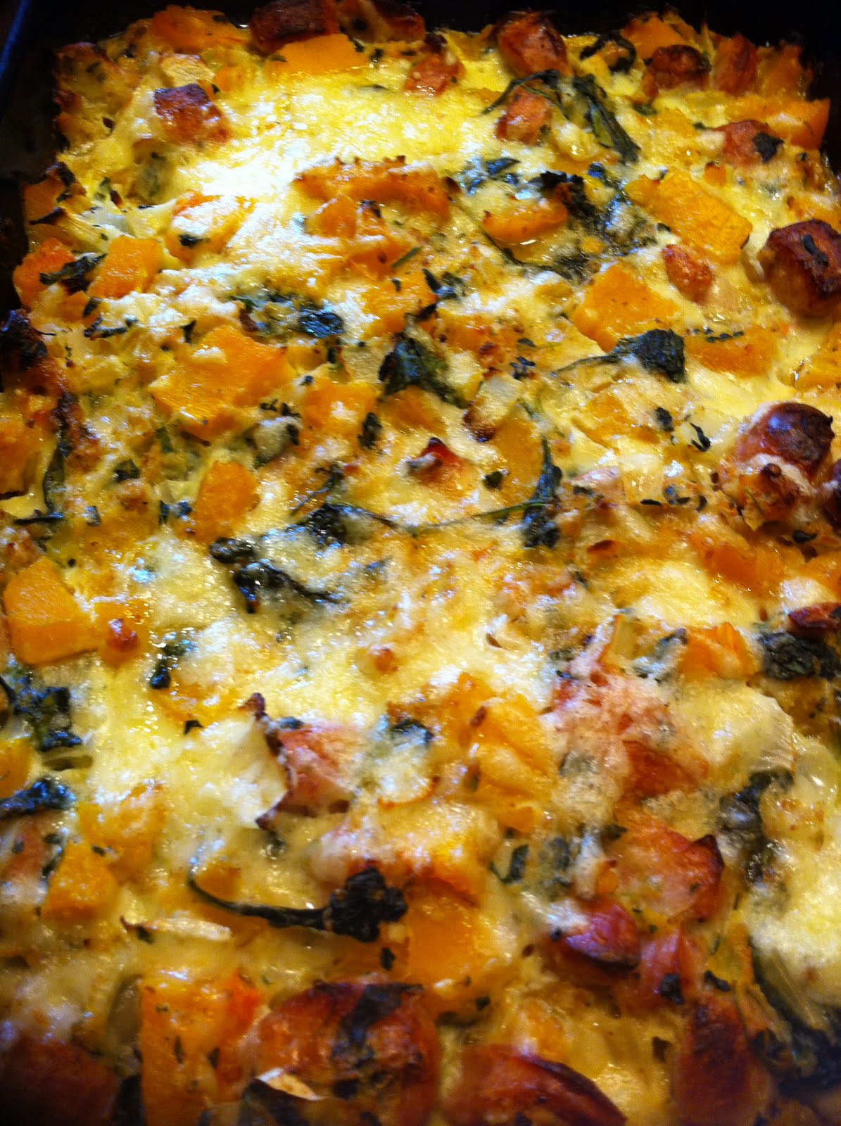 Meg's Food Reality: Butternut Squash and Sausage Bake