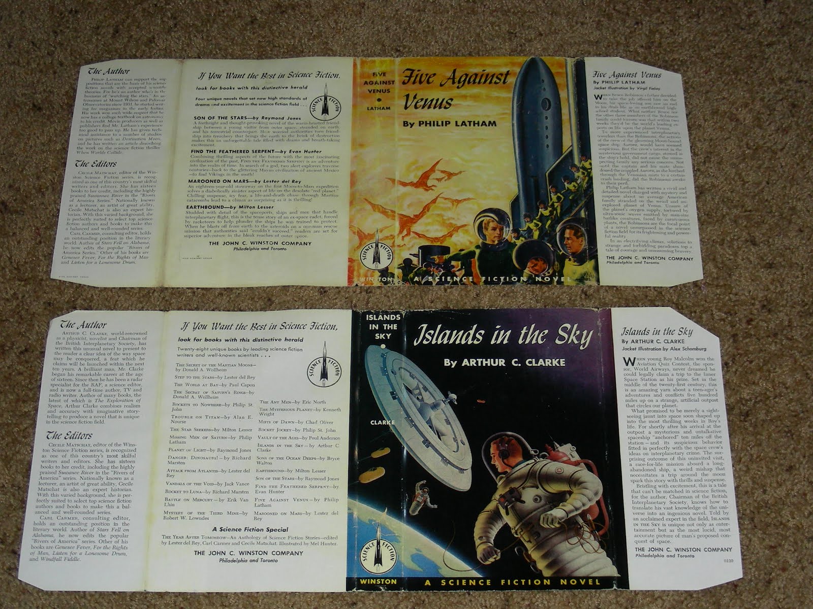 Winston Science Fiction: Cover Art for FIVE AGAINST VENUS and ISLANDS ...