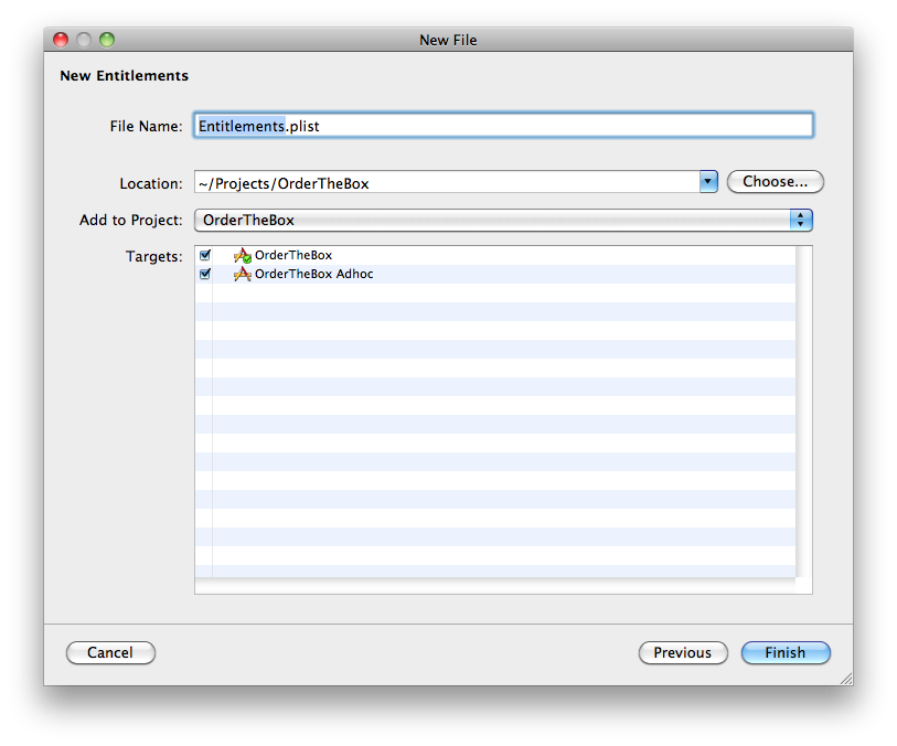 Esfandiar Maghsoudi's Blog: Setting up the Entitlements.plist file in Xcode