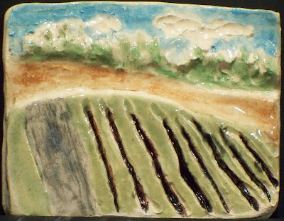 Art Weekly: Western NY Landscape Ceramic Relief #10, #11, #12