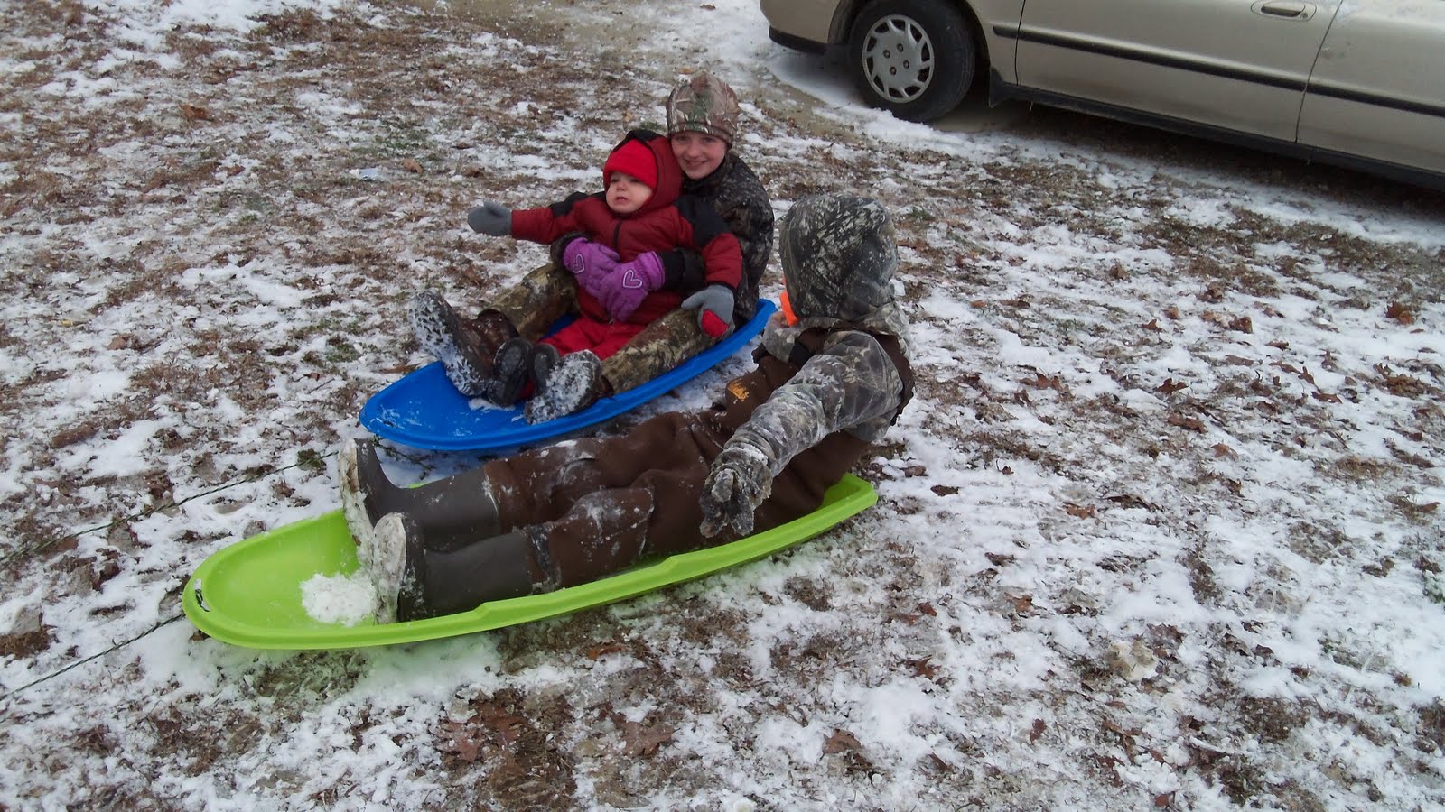 Things to do in life… Redneck Sledding…check – Kelly McCorkle Parkison