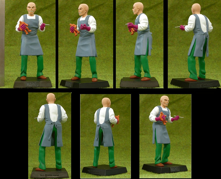 Marvel et DC Super Héros: Hydroman et Puppet Master en couleur.