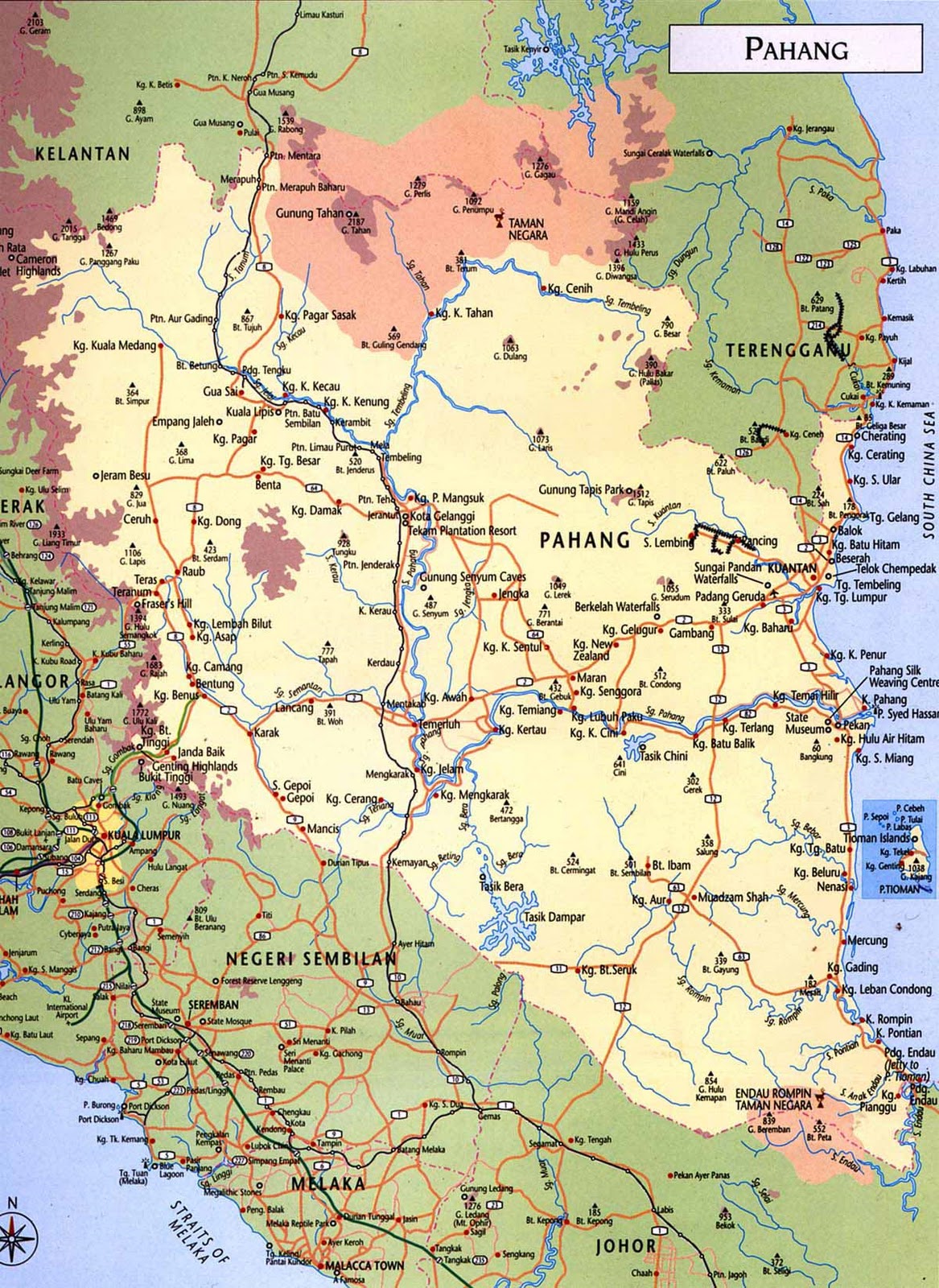 life is beautiful: malaysian states road maps