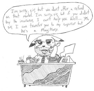 Weird Drawings: Office Worker Pikachu