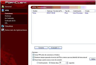 renovati: Configurar Forticlient VPN