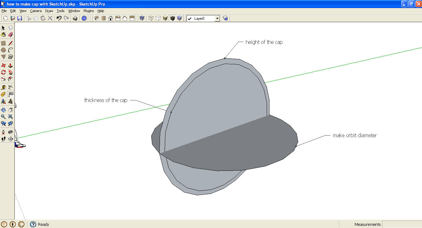 wibi design: How to make Cap with Google SketchUp