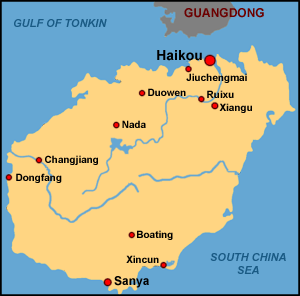 Around the World Maps: Hainan Map