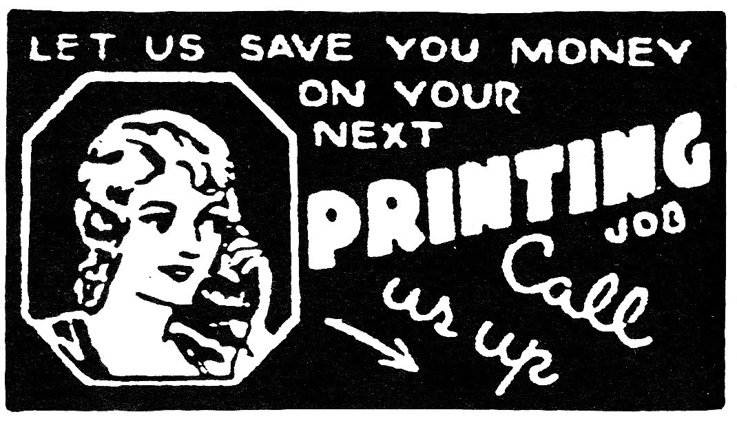 The Print Guide: The Wayback View – Printer's Advertising cuts