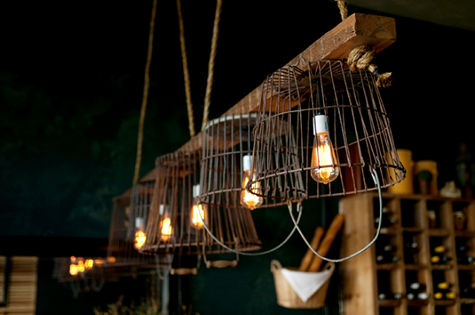 Keen Inspirations: Outdoor Basket Light, Dollar Store Style!