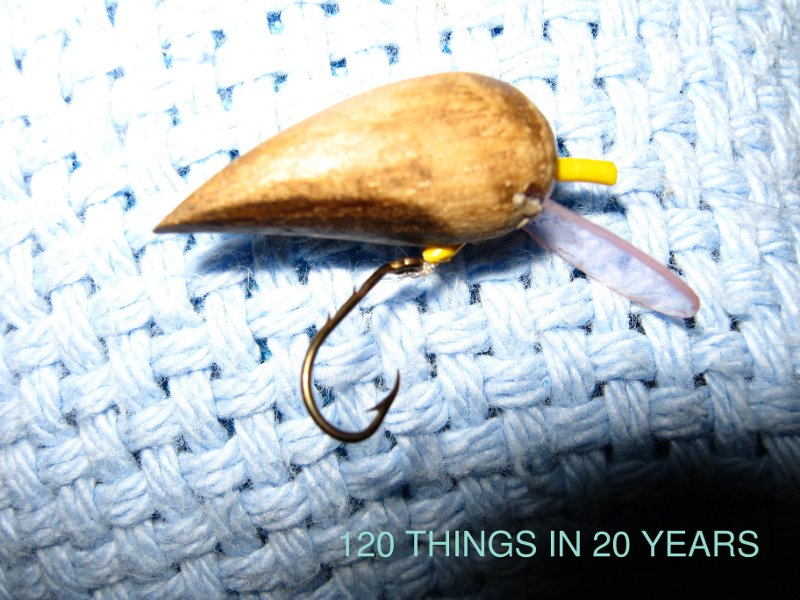 120 things in 20 years: Handmade fishing lures - Super lightweight lure
