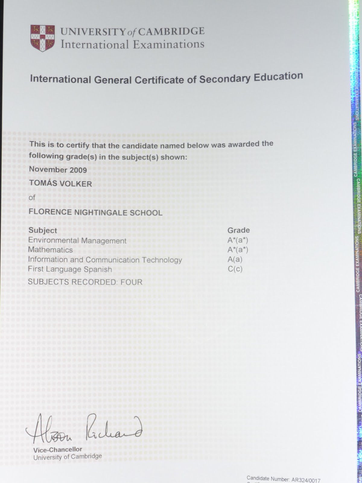 "Where there is a will there is a way": Cambridge Certificates - The ...