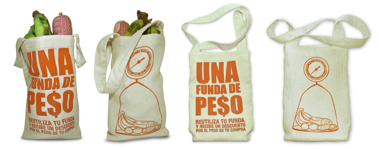 Ay la vida: Diseno de comunicaciones: Funda para colmado reusable