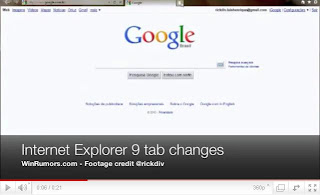 Internet Explorer 9 RC tab changes ~ VIDEOS CHROME. NOSSO SUCESSO QUEM FAZ É VOCÊ