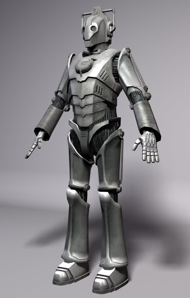 BA Doctor Who Time War development: Renders of the finished Cyberman.