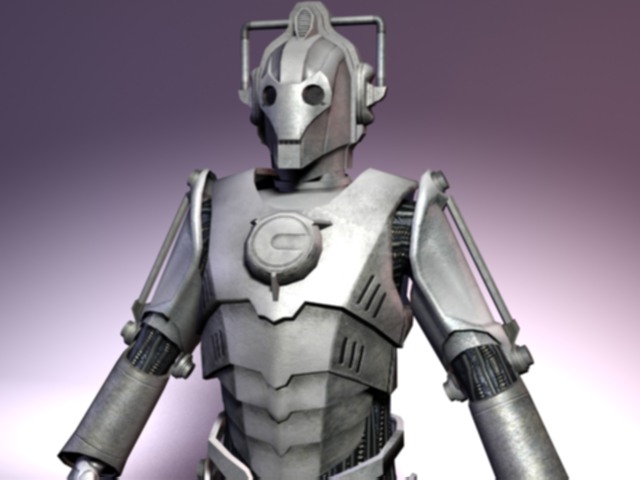 BA Doctor Who Time War development: Renders of the finished Cyberman.