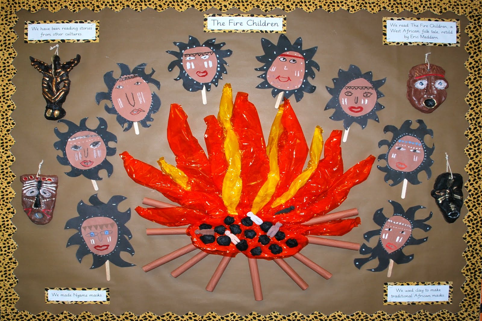 Nightingale Primary School: African Art Displays at Nightingale