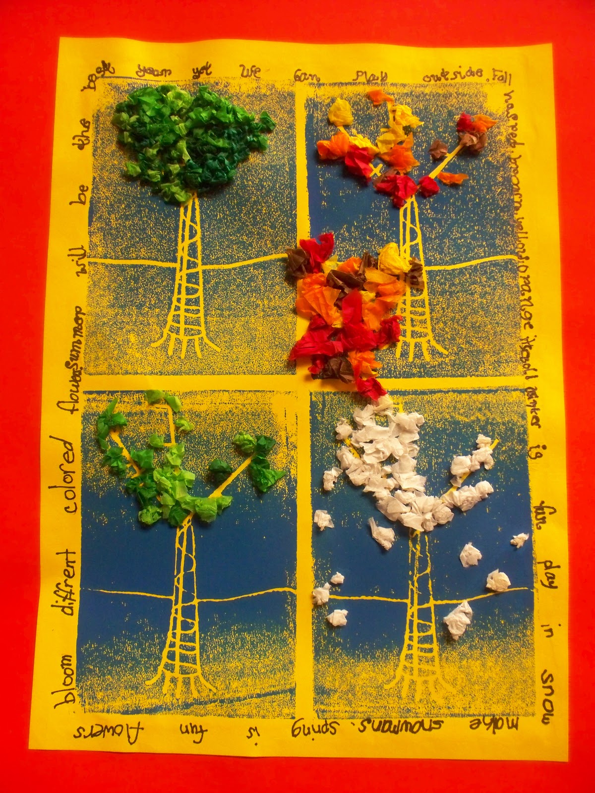 Creating Art: Four Seasons Prints and Collages