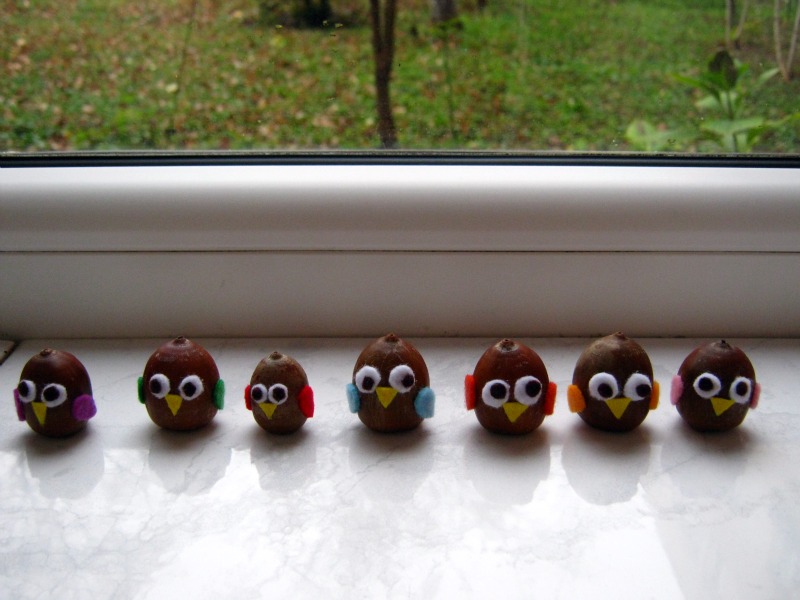 Bufnite din ghinde - tutorial - Nasturelul fermecat - jucarii handmade