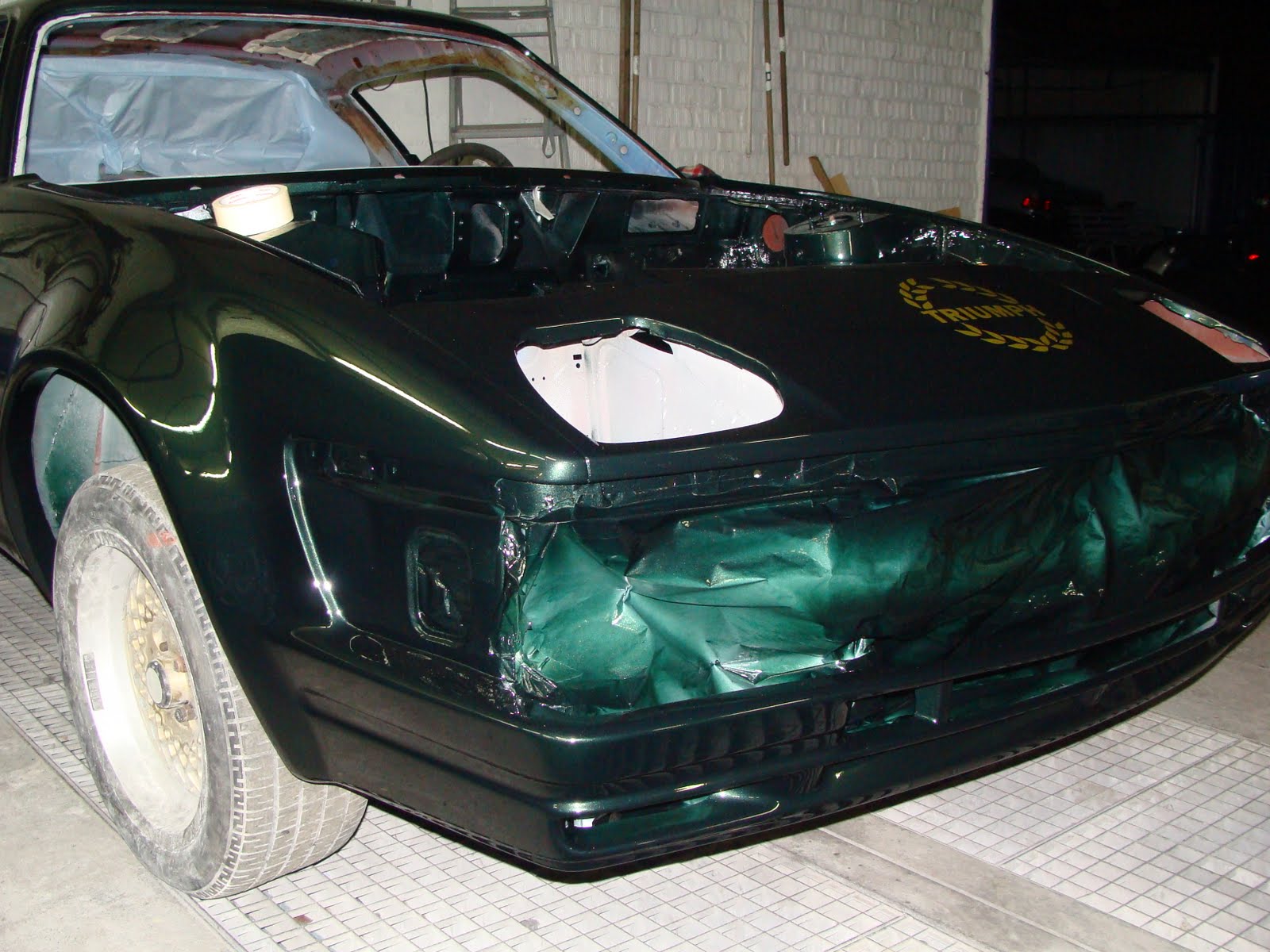 Triumph TR7V8 coupé: Rover Metallic British Racing Green