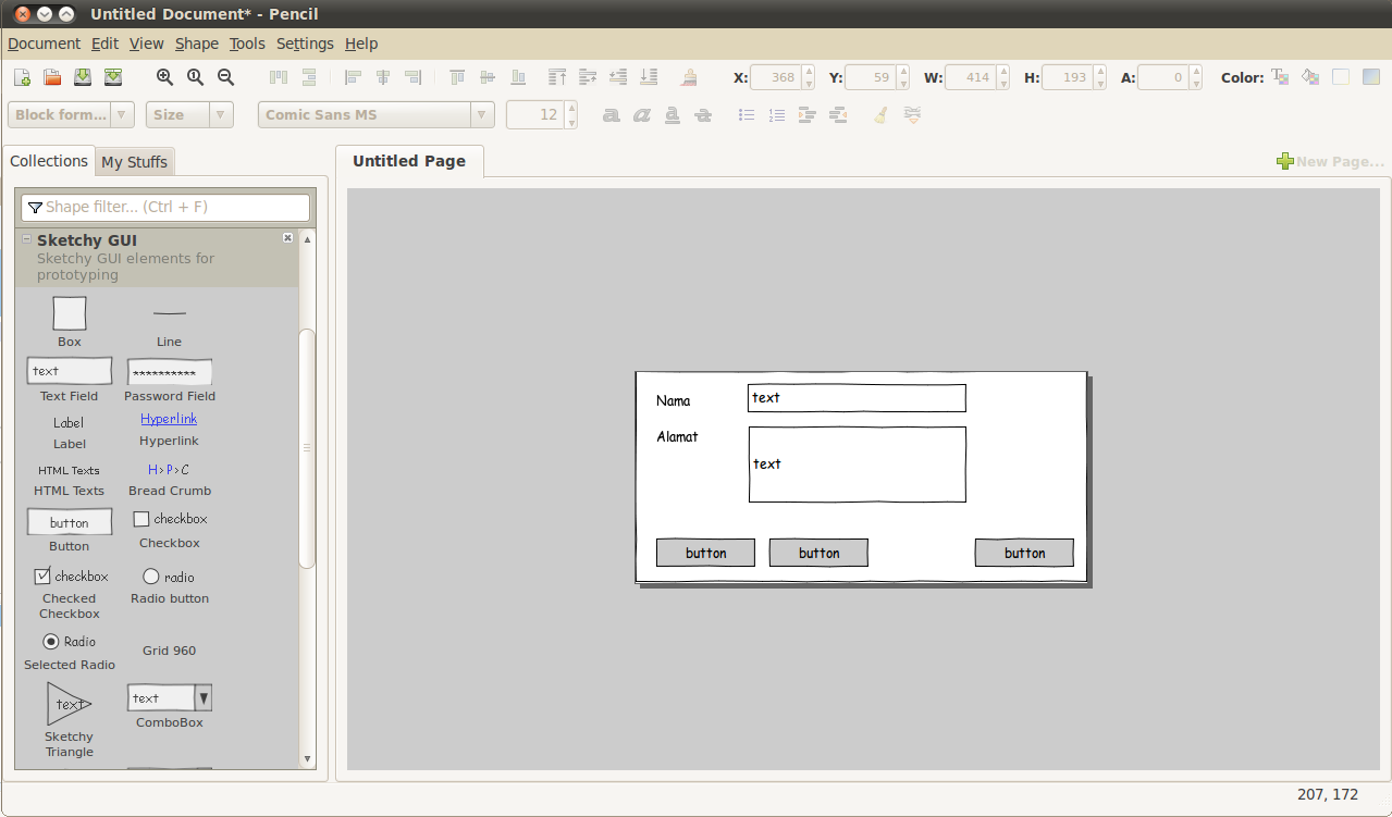 Dendie: Pencil Tool Sketsa