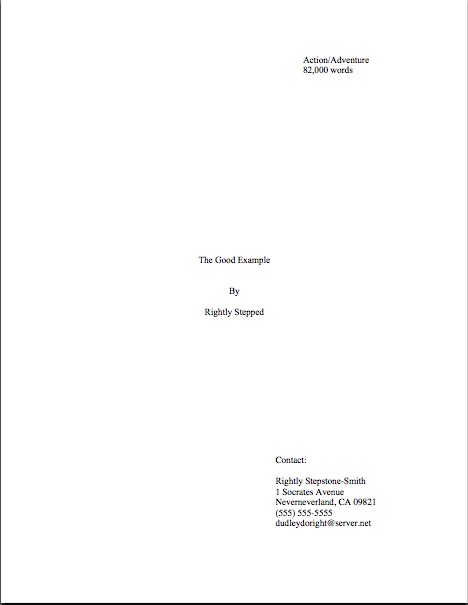 Fiction Editor: Formatting