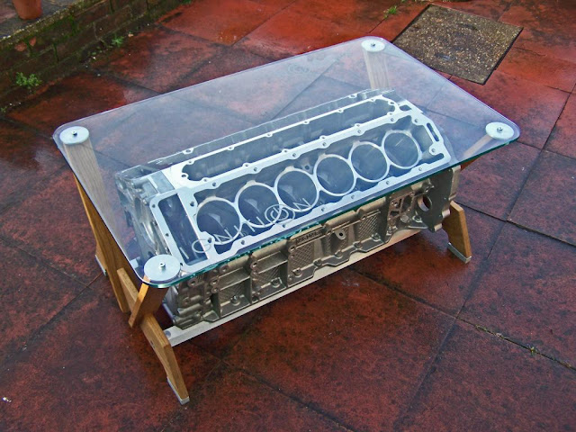Tamerlane's Thoughts: Jaguar V12 coffee table and bonus vintage (?) F1 ...