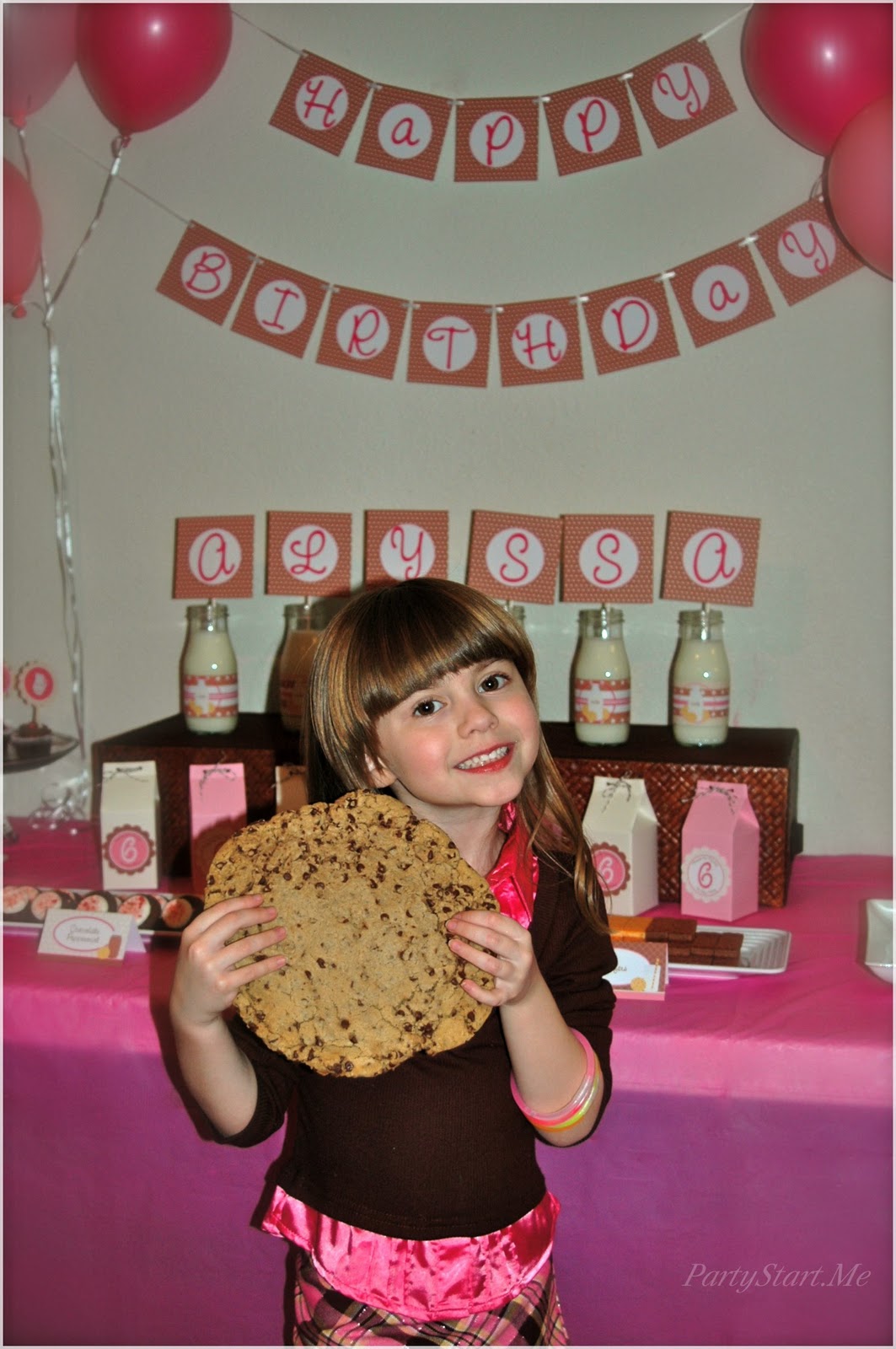 Pamela Smerker Designs: Aly's Milk and Cookies Birthday Party {Real Party}