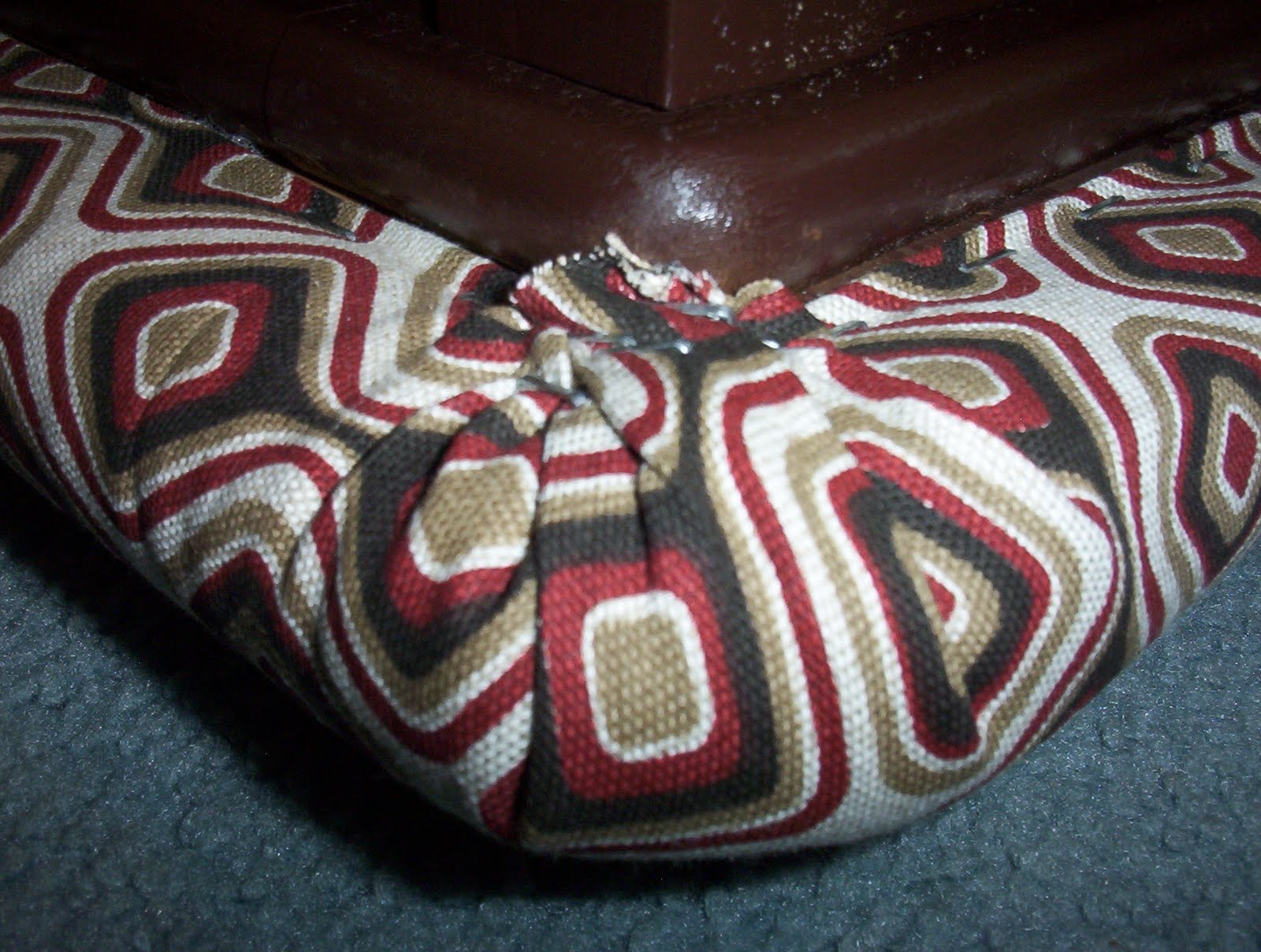 This Thrifty House: Grandpa's Foot Stool Re-do