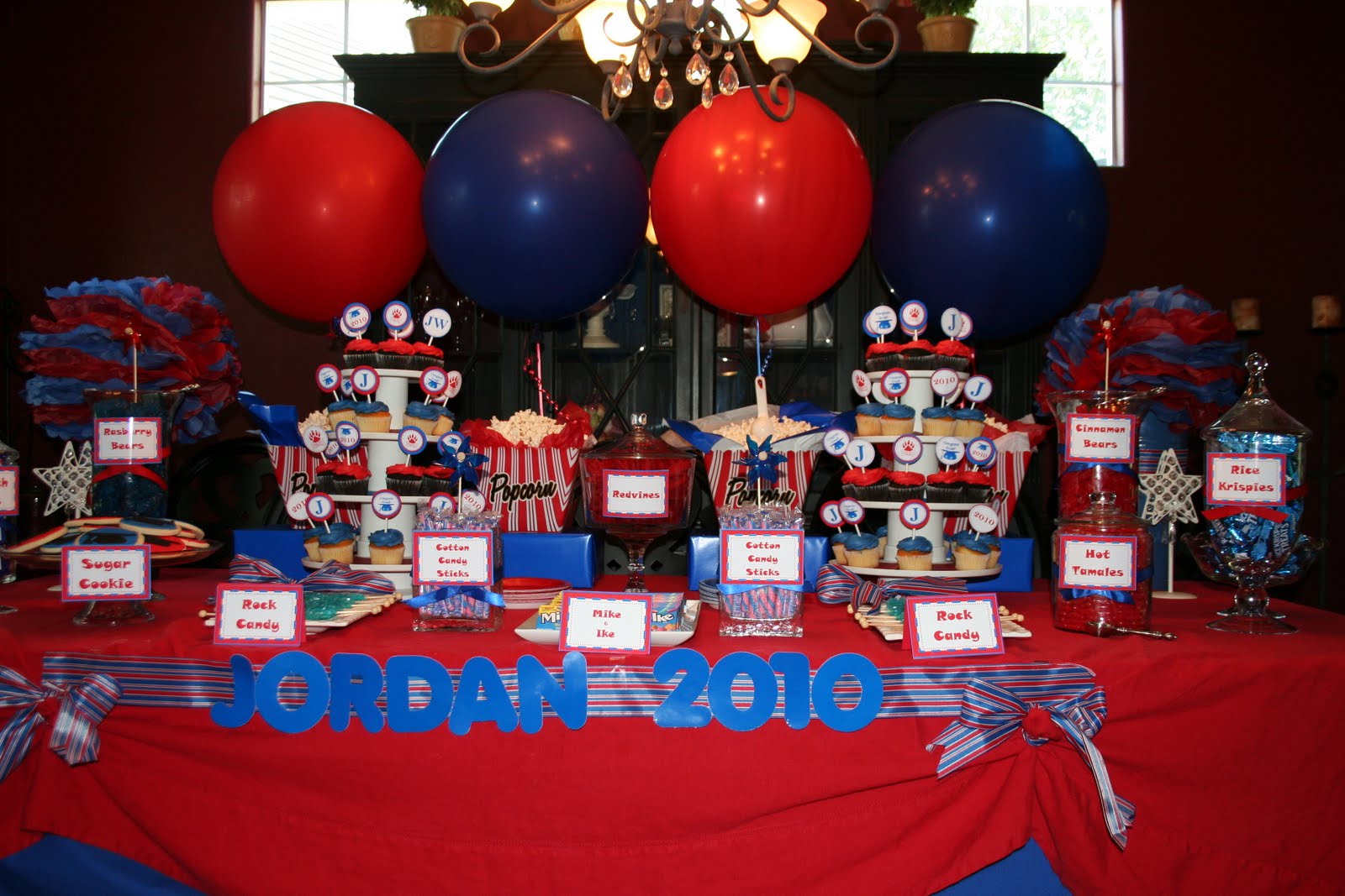 Red, White, & Blue Grad Candy Bar