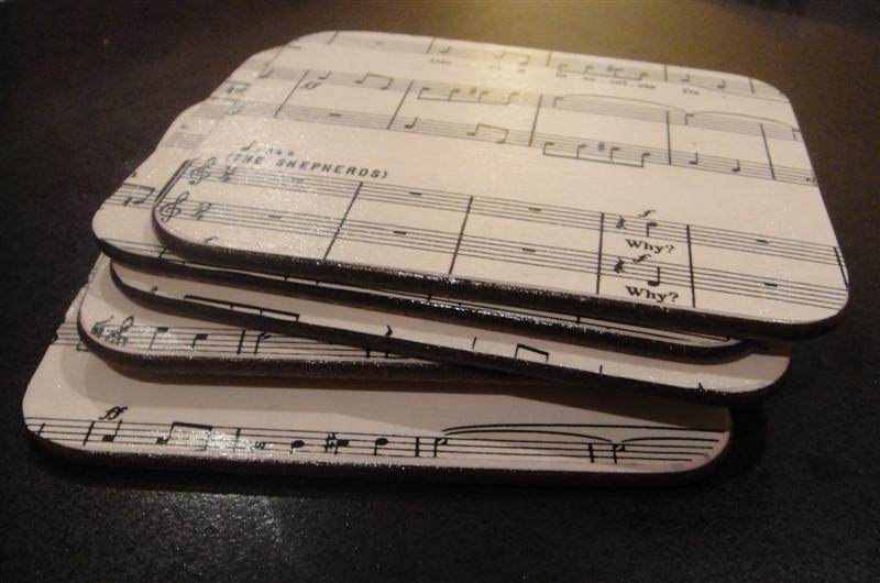 Recycled Sewing: Music Coasters Complete