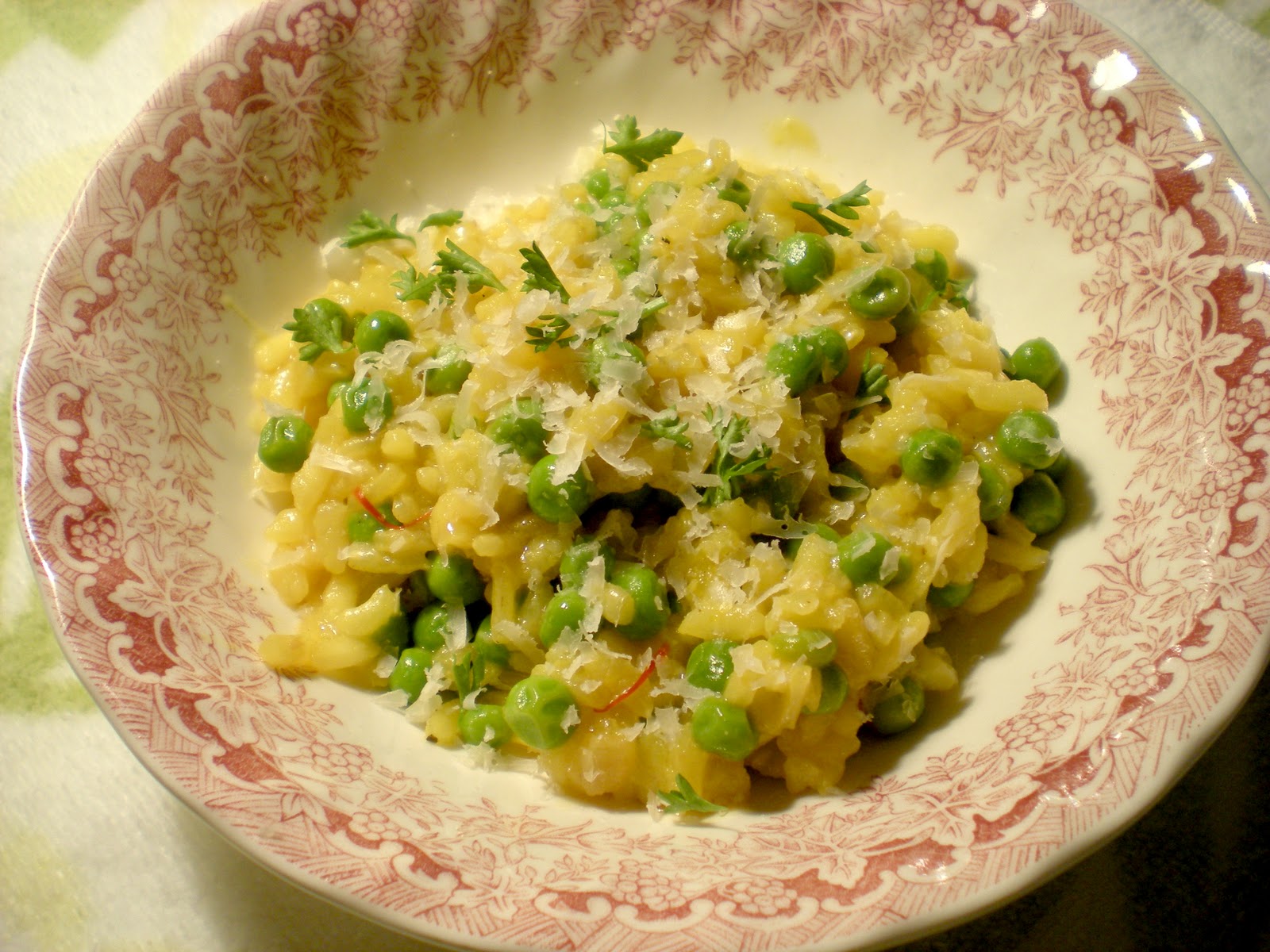 Random Cuisine: OGourmet Product - Saffron Pea Risotto