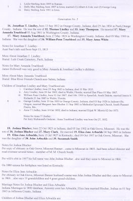 Our Lindley Family Tree: Retta's Ahnentafel (Ancestor Table)