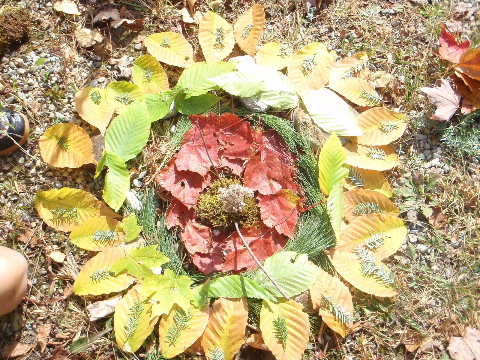 Fayston Elementary Art: More Andy Goldsworthy-Inspired Creations