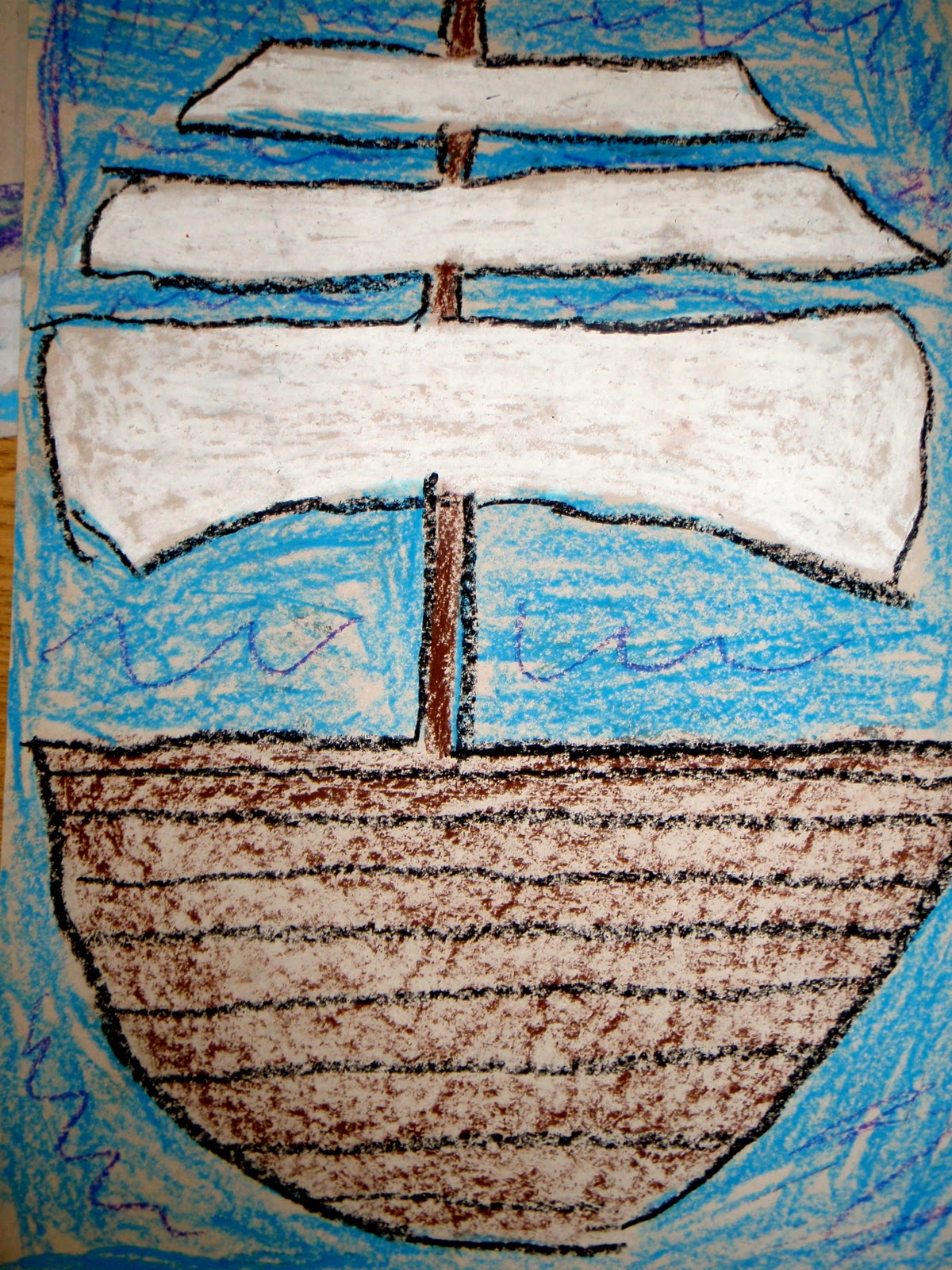 Fayston Elementary Art: Explorers' Ships