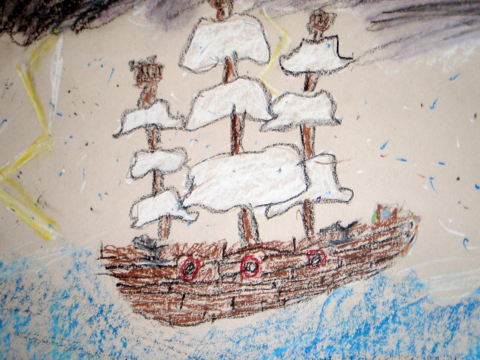 Fayston Elementary Art: Explorers' Ships